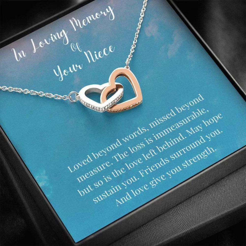 Loss Of Niece Necklace, In Loving Memory Of Your Niece, Memorial Gifts ...